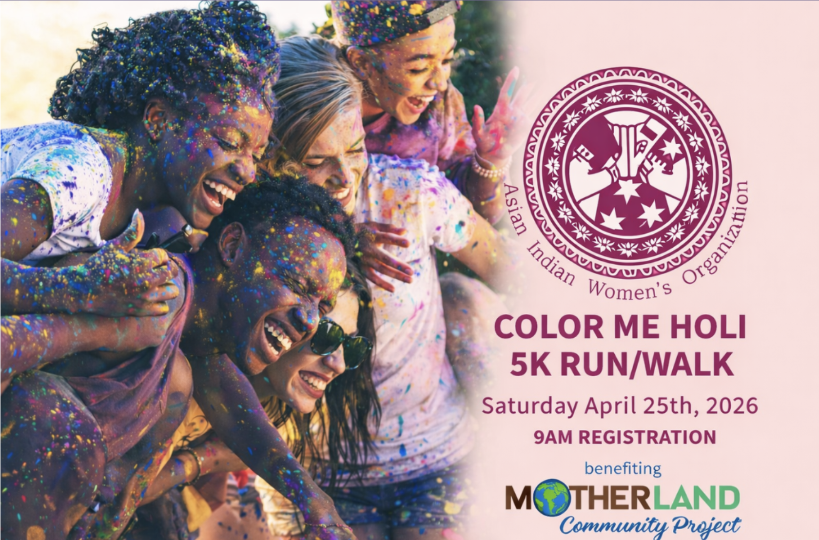 AIWO Color Me Holi 5k Run/Walk | 101.9 The Wolf
